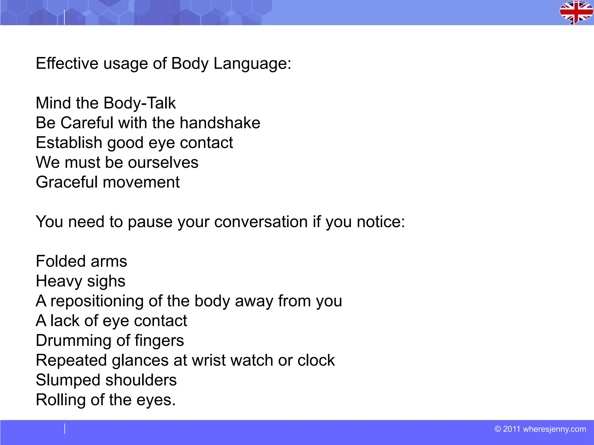 Importance of Body-Language During Interview | PPT