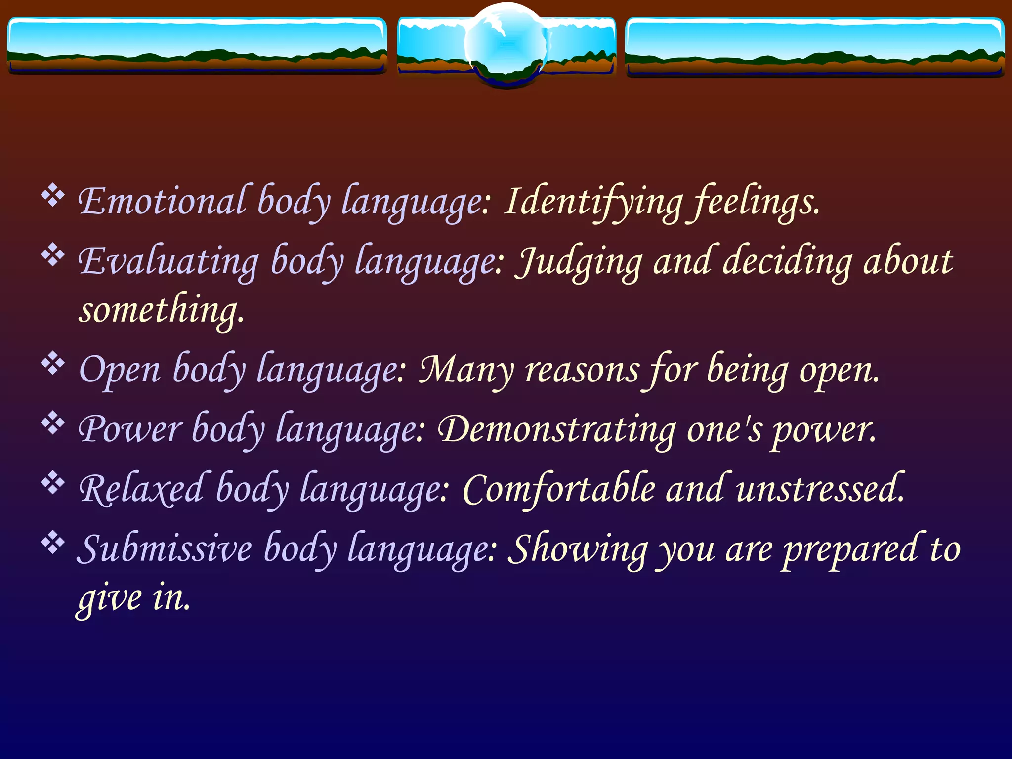 Body language | PPT