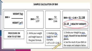 Body-mass-index-bmi- physical education for grade 10 | PPTX