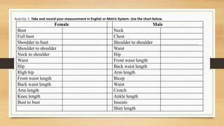 body-measurement.pptx | Women\'s Outerwear | Women\'s Clothing