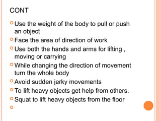 Body-Mechanics. positioning , range of motion, | PPT