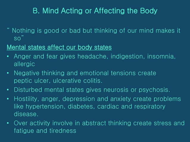 Body mind relationship by s.lakshmanan psychologist | PPTX | Brain and ...
