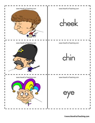 Body parts-flash-cards | PDF | Shaving | Personal Care