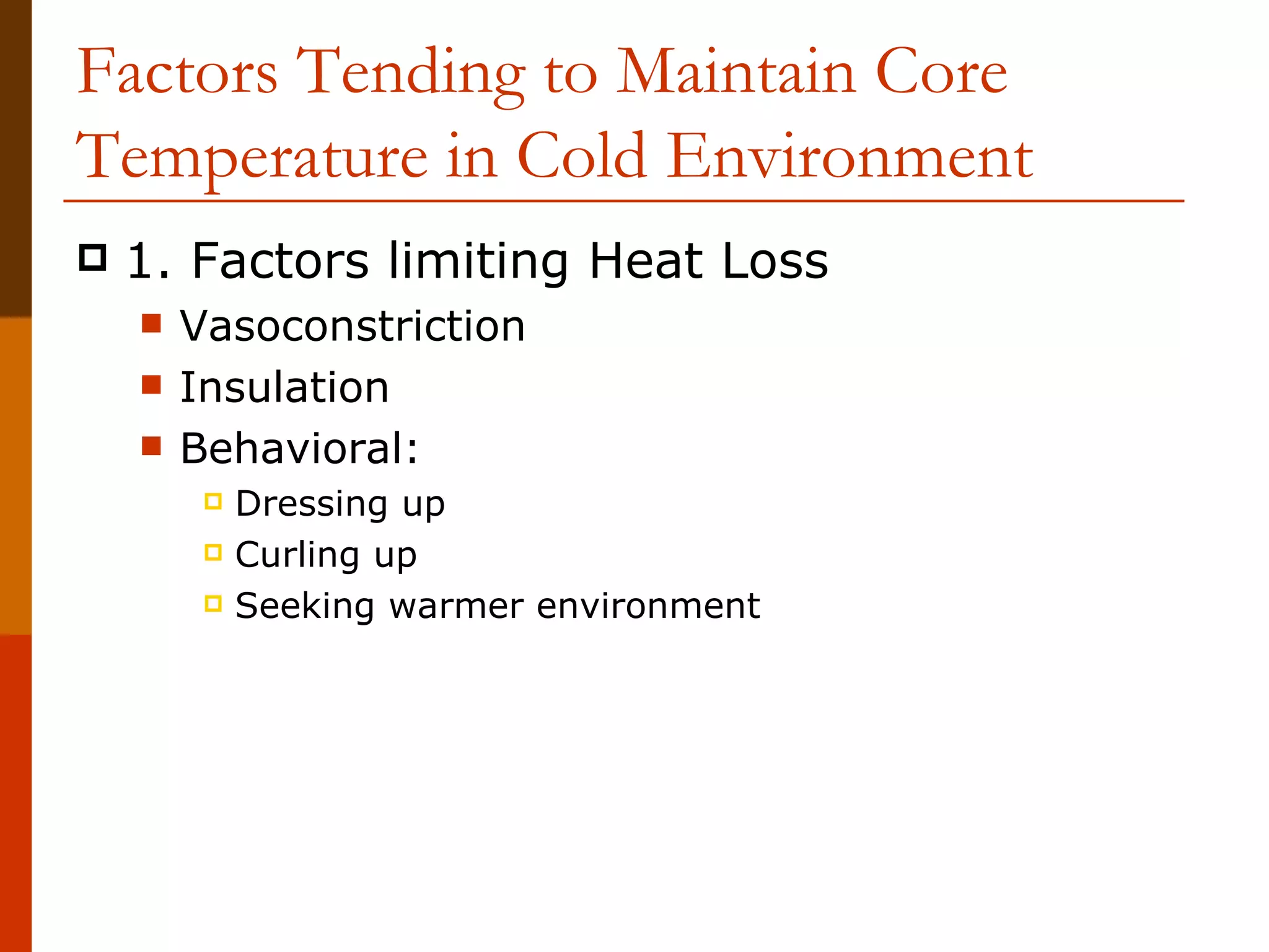 Body Temperature Regulation | PPT