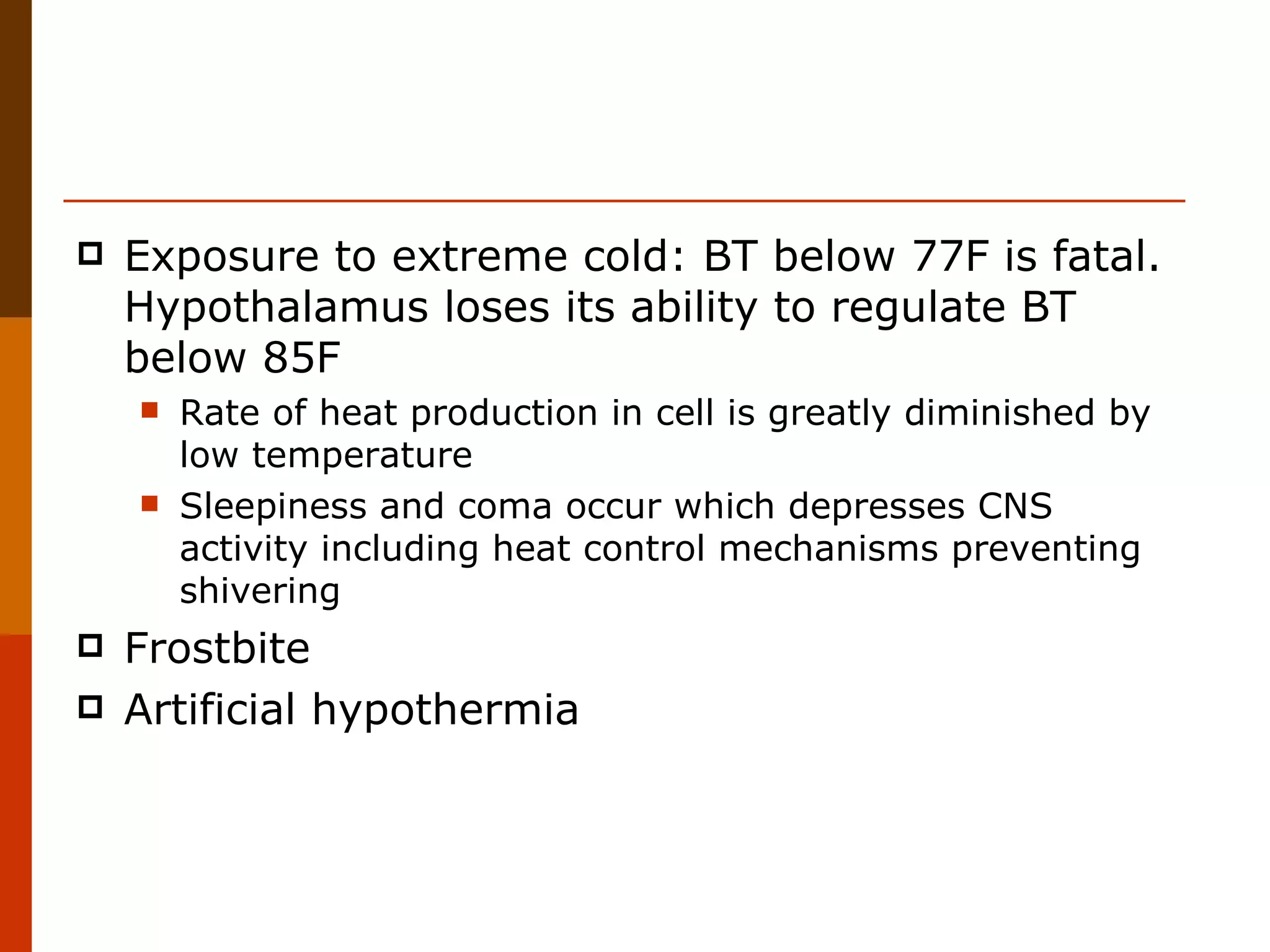 Body Temperature Regulation | PPT