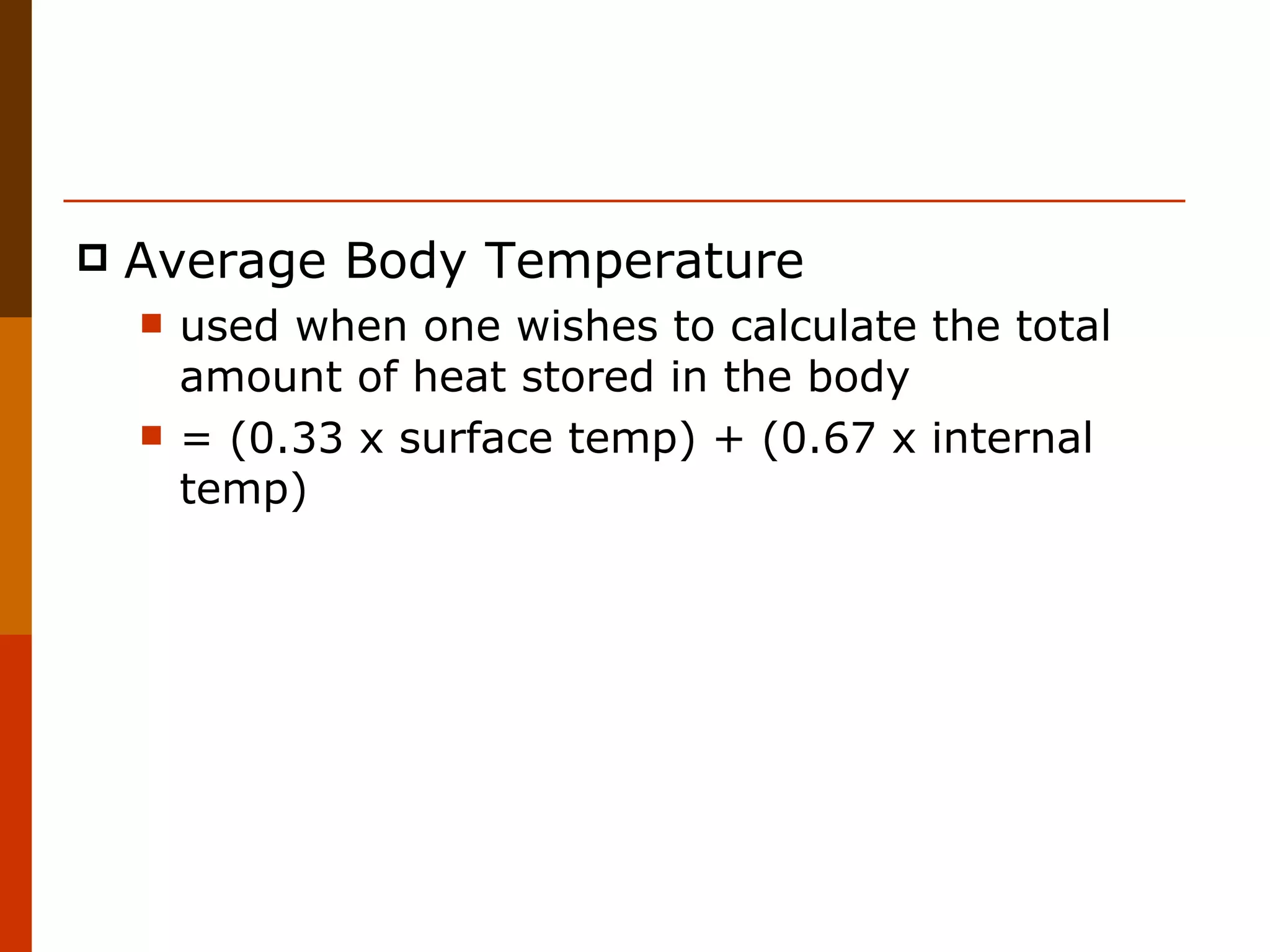 Body Temperature Regulation | PPT
