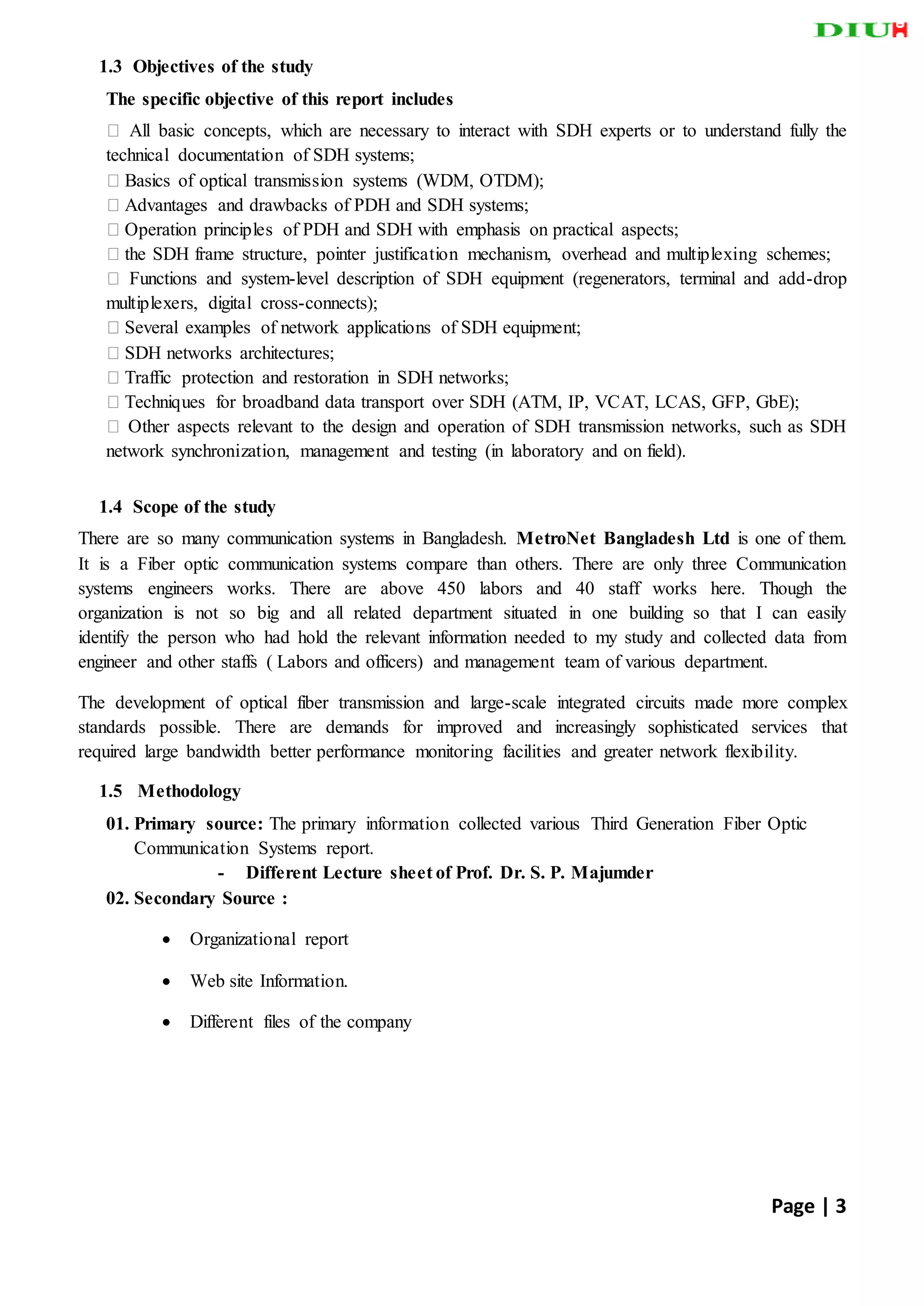 Body third generation of fiber optic communication systems | DOCX