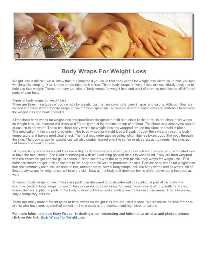 Body Wraps For Weight Loss