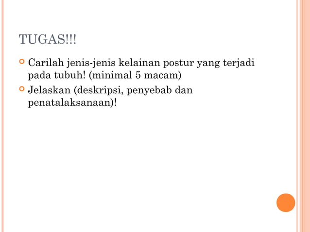 Body alignment (postur tubuh) | PPT