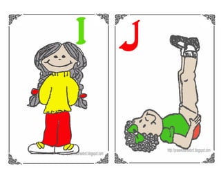 Kad bentuk huruf menggunakan anggota badan | DOC