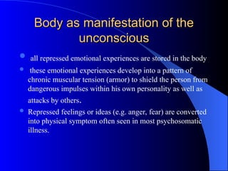 BODY AND THE UNCONSCIOUS Powerpoint Presentation | PPT