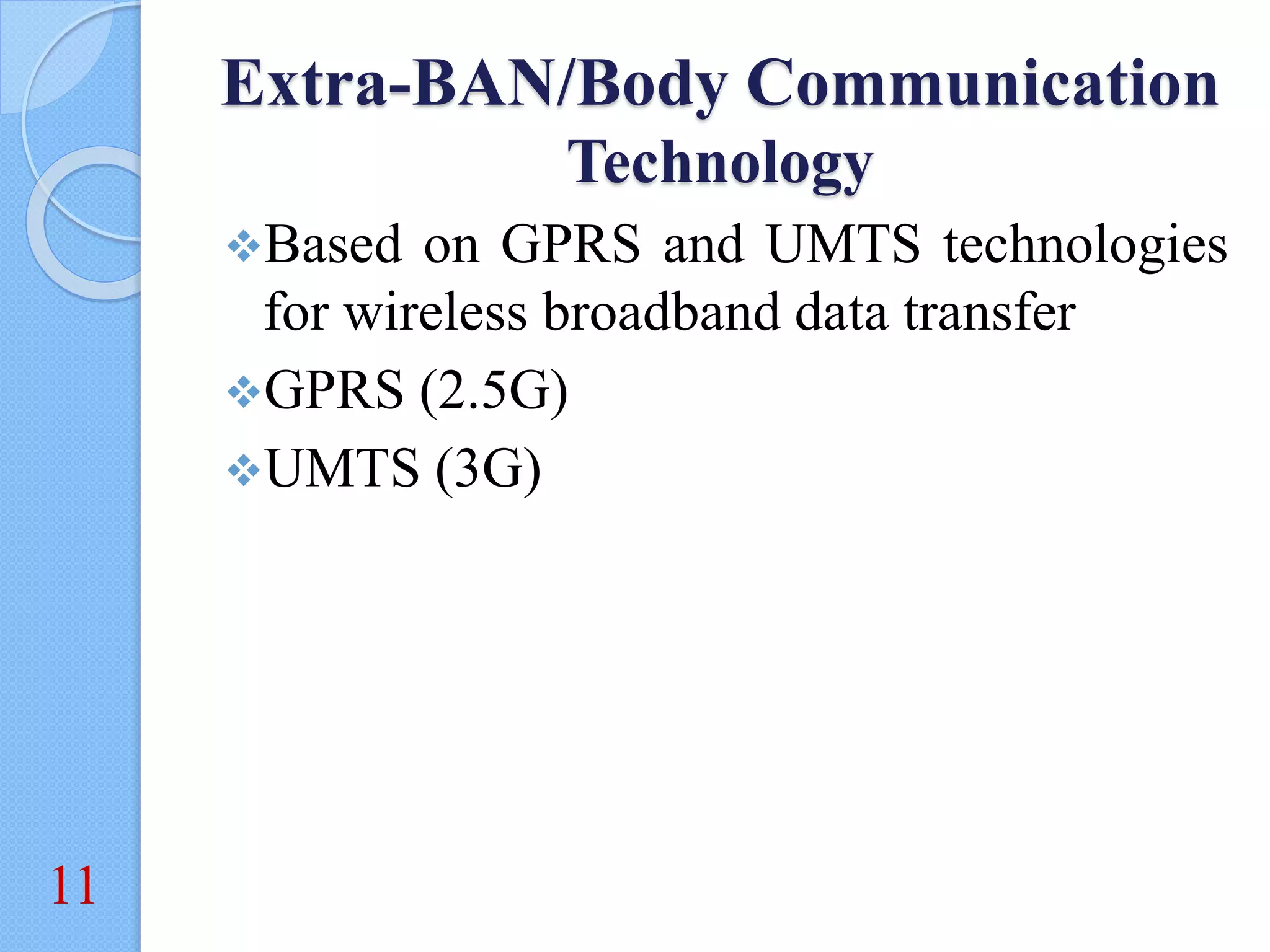 Wireless Body Area Network (WBAN) | PPTX