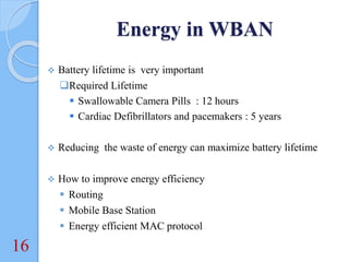 Wireless Body Area Network (WBAN) | PPTX
