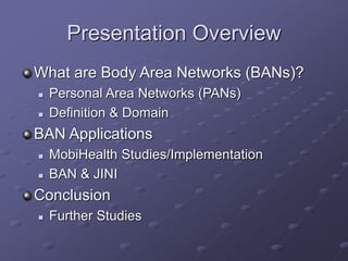 Body Area Networks.ppt | Internet of Things | Internet