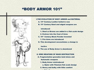 Body Armor 101 - All You Need to know | PPT