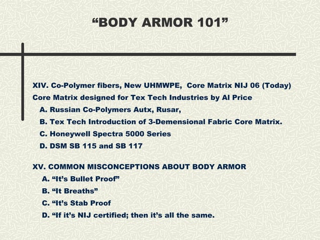 Body Armor 101 - All You Need to know | PPT | Free Download