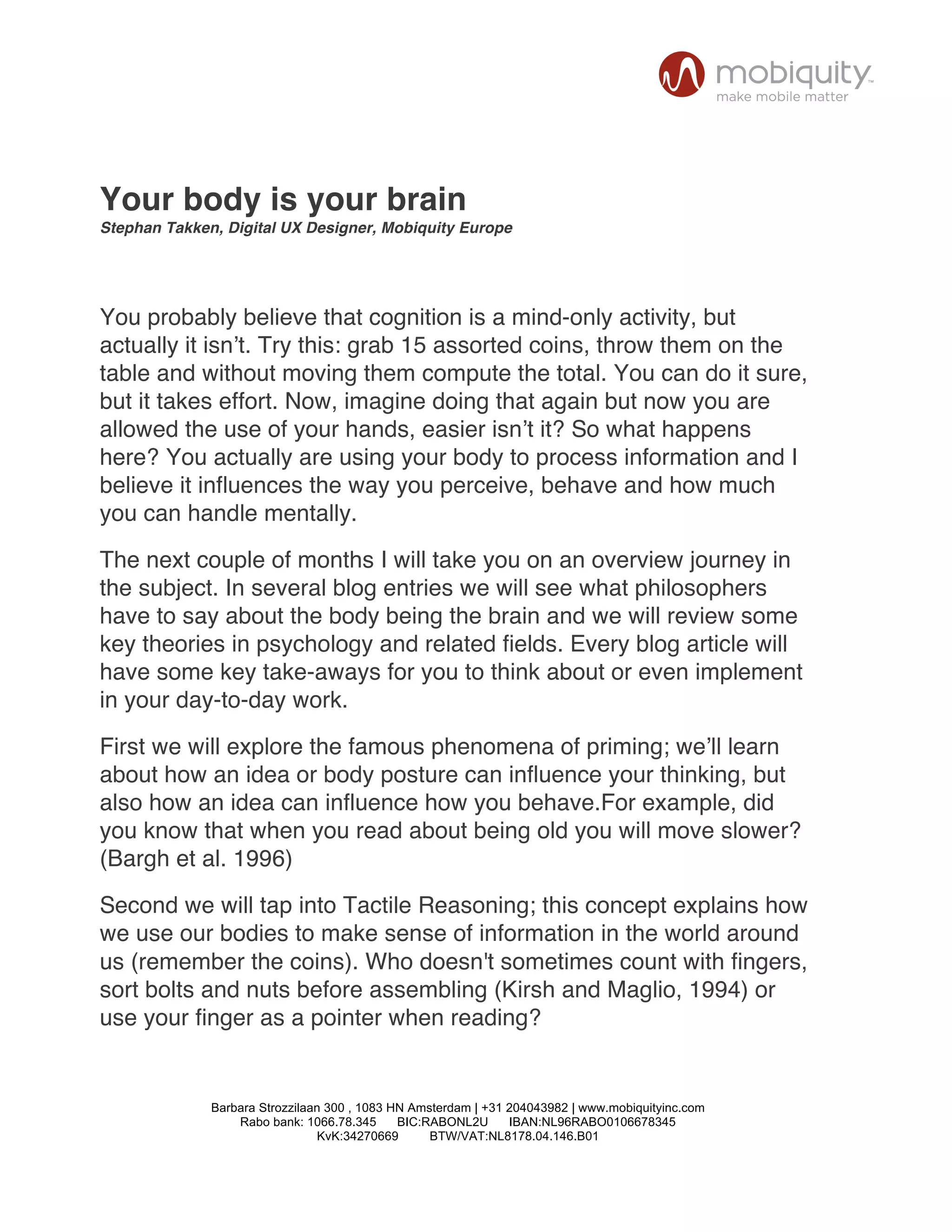 Your body is your brain | PDF