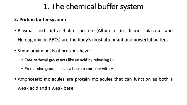 Body buffers and acid base balance.pptx | Chemistry | Science