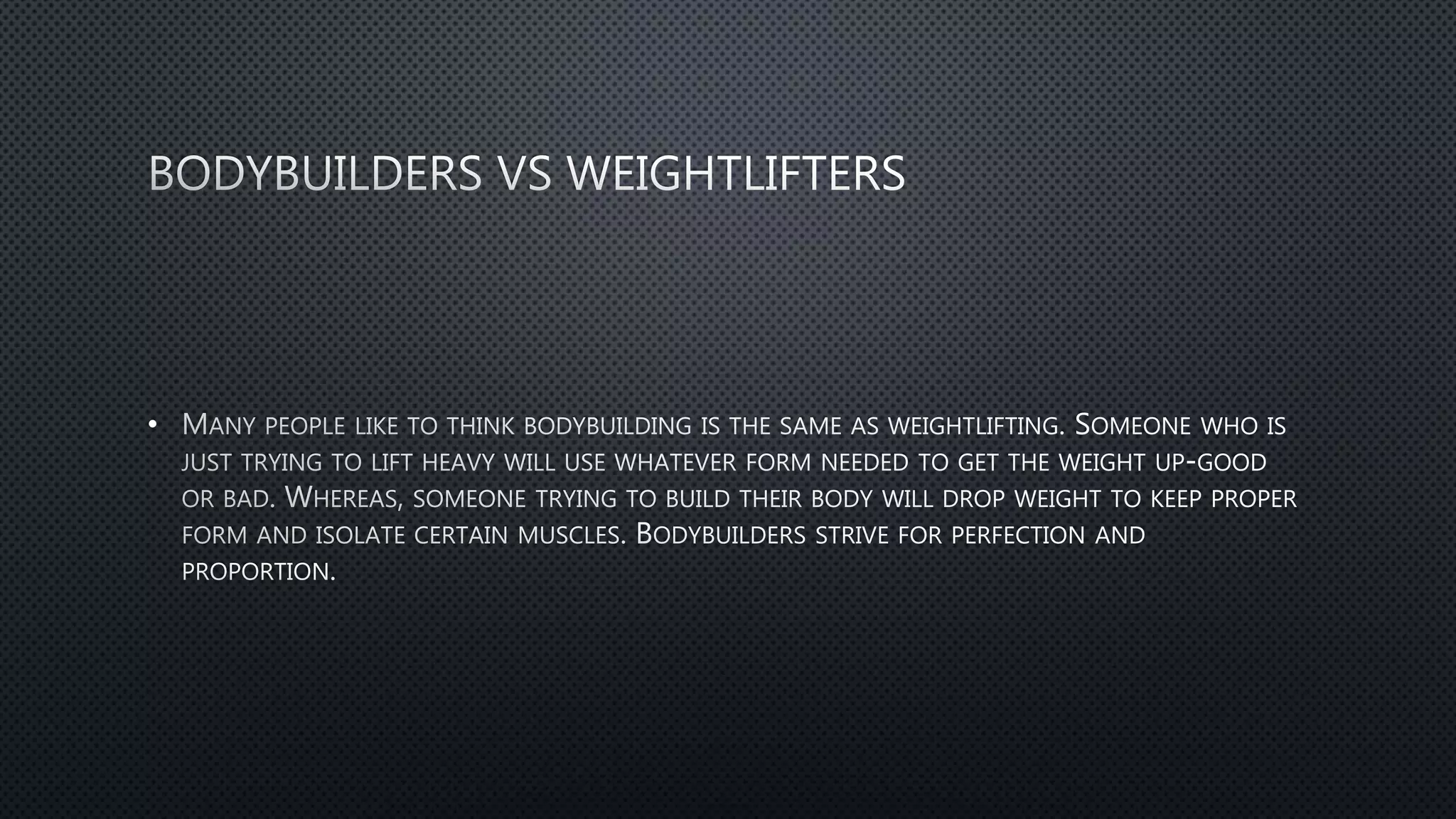 Bodybuilding | PPTX | Bodybuilding | Sports