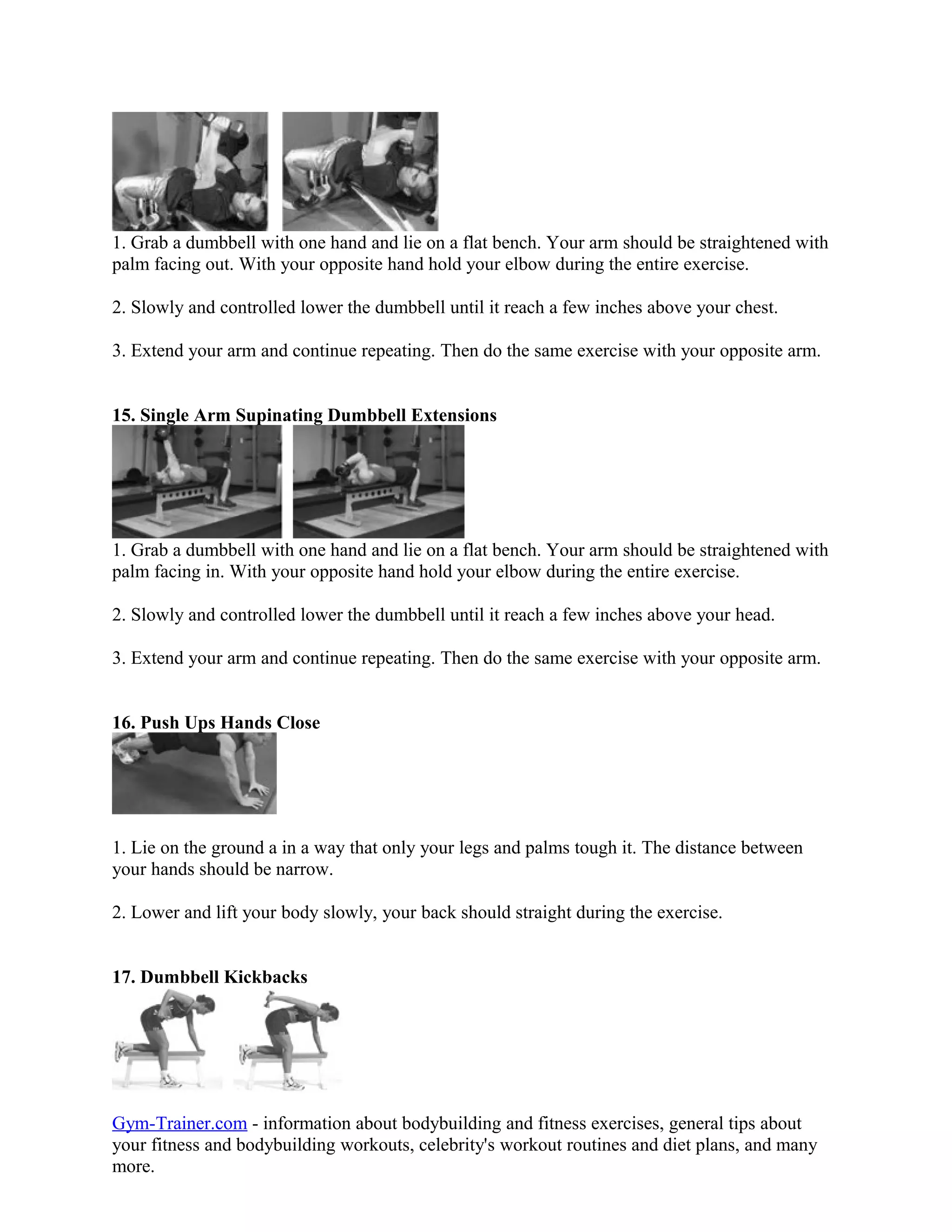 Bodybuilding Exercises | PDF