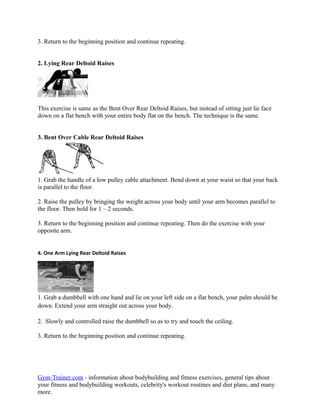 Bodybuilding Exercises | PDF