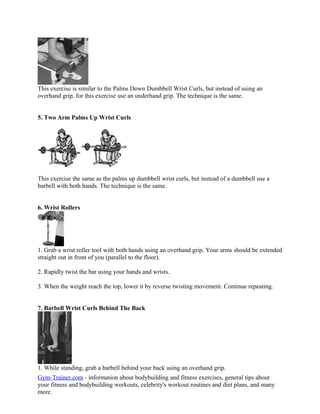 Bodybuilding Exercises | PDF