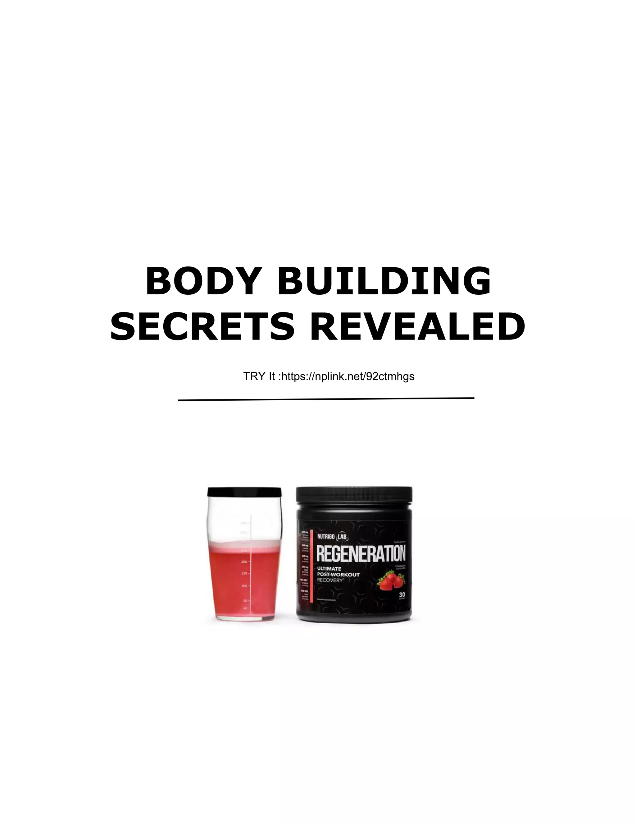 Body building secret | PDF