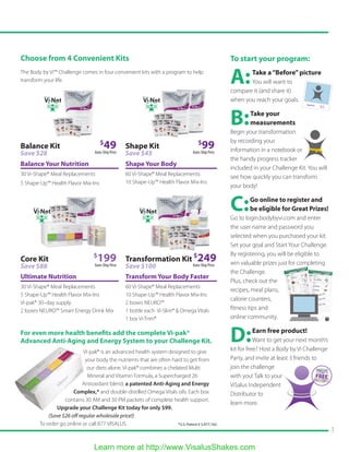 Body by vi Challenge Program Guide by ViSalus Sciences | PDF