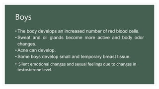 Body changes of child to adolescences period | PPT