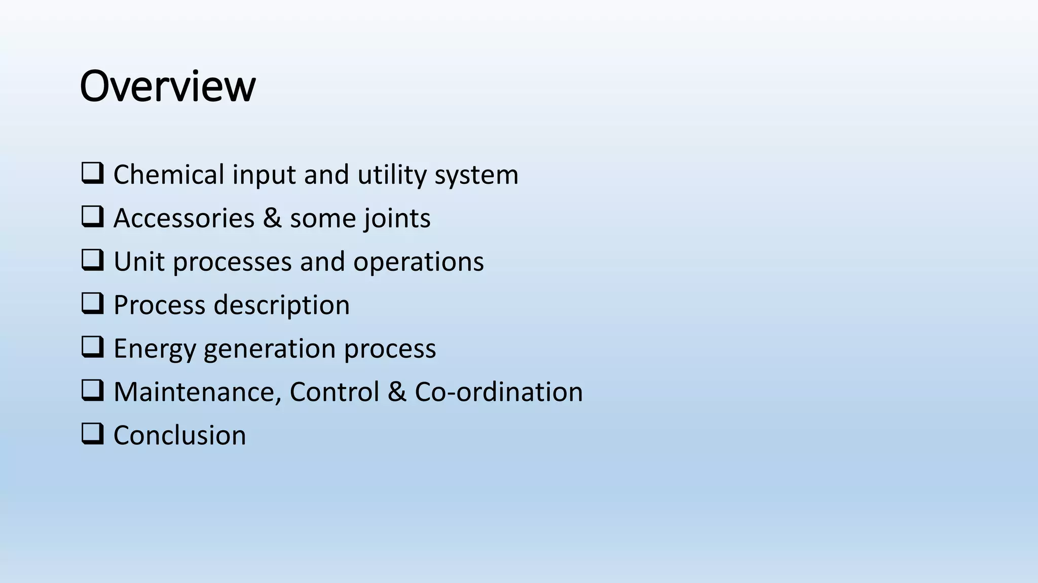 Body chemical operated process plant | PPT