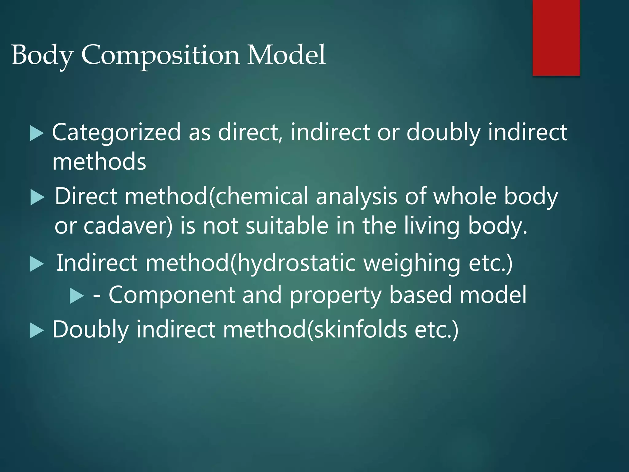 Body composition analysis | PPTX