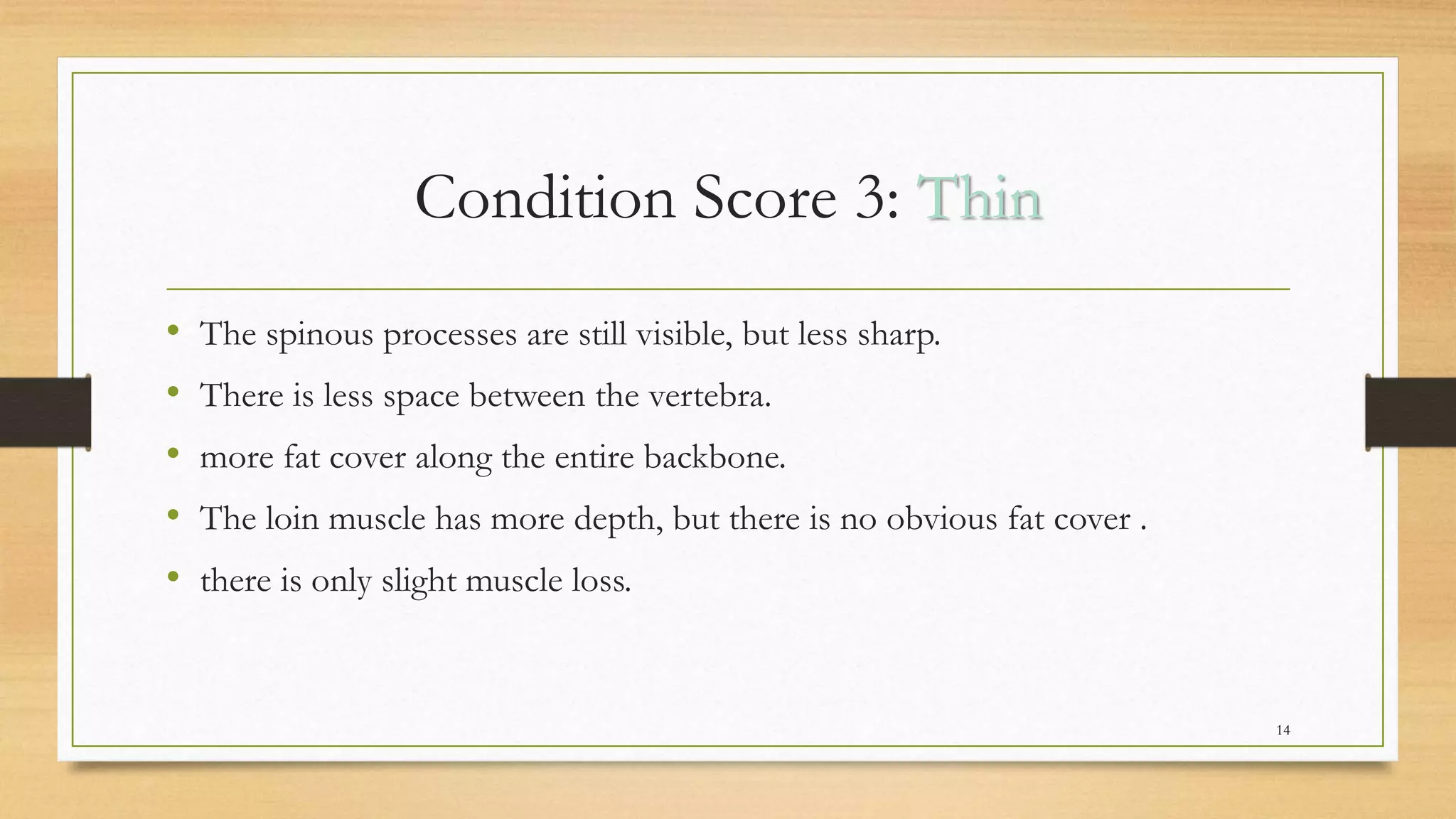 Body condition scoring (bcs) | PPTX