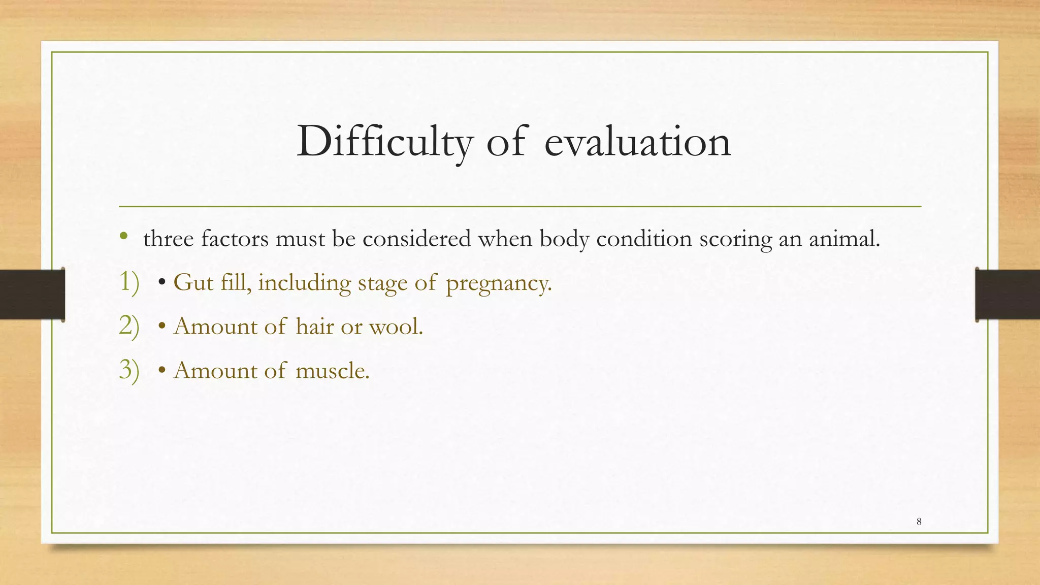Body condition scoring (bcs) | PPTX