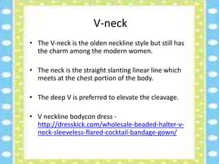 Bodycon necklines to match your style | PPT