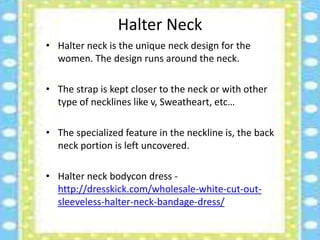 Bodycon necklines to match your style | PPT