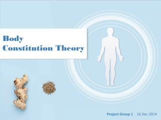 Body consitutions in TCM | PPT