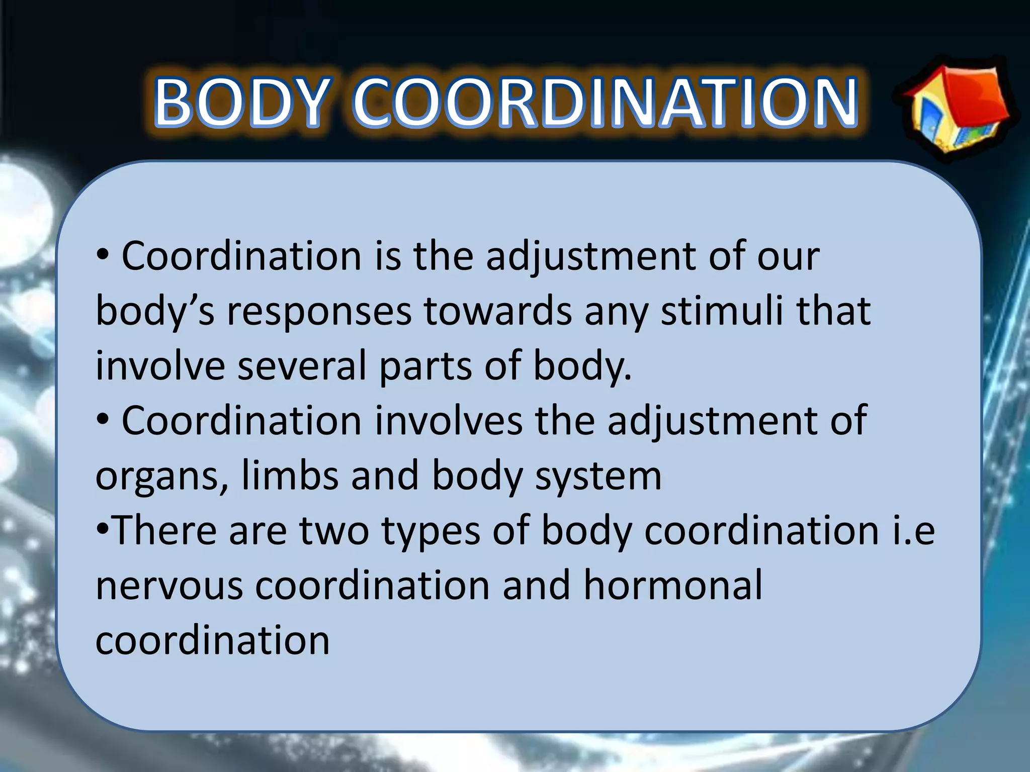 Body coordination (Chapter 2 Form 4) | PPTX