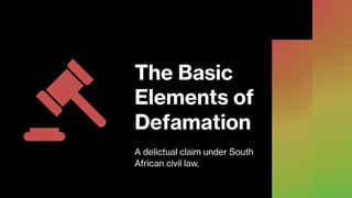 Body Corporates Beware: Defamation in Sectional Title Schemes | PDF | Law