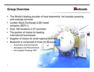 Bodycote Overview 1109 | PPT