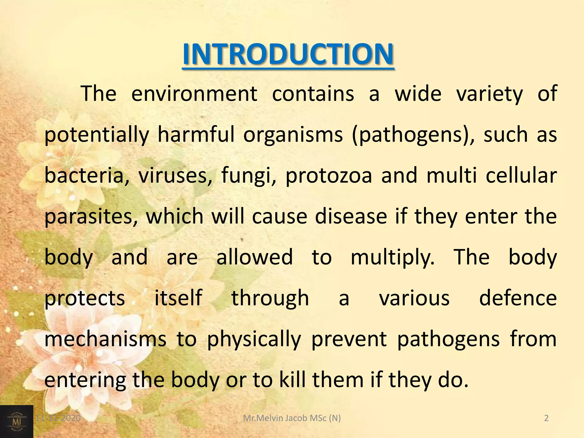 Body defense immunity & immunization | PPTX