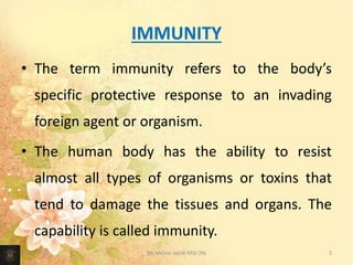 Body defense immunity & immunization | PPTX