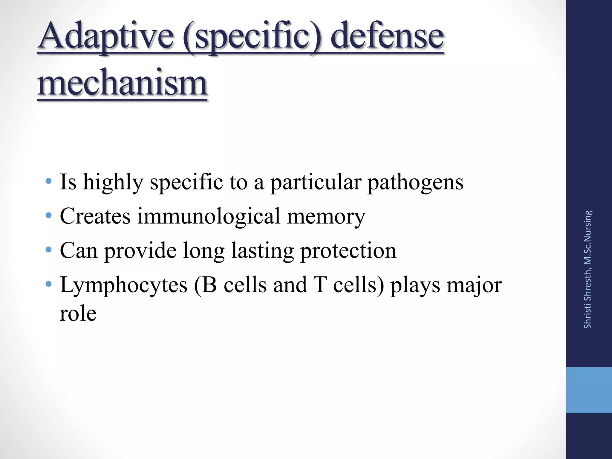 Body defense mechanism final | PPTX