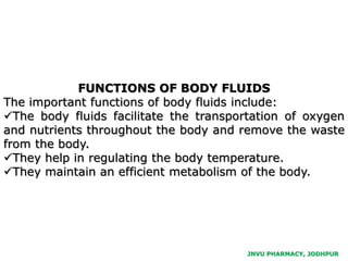 BODY FLUIDS | PPTX