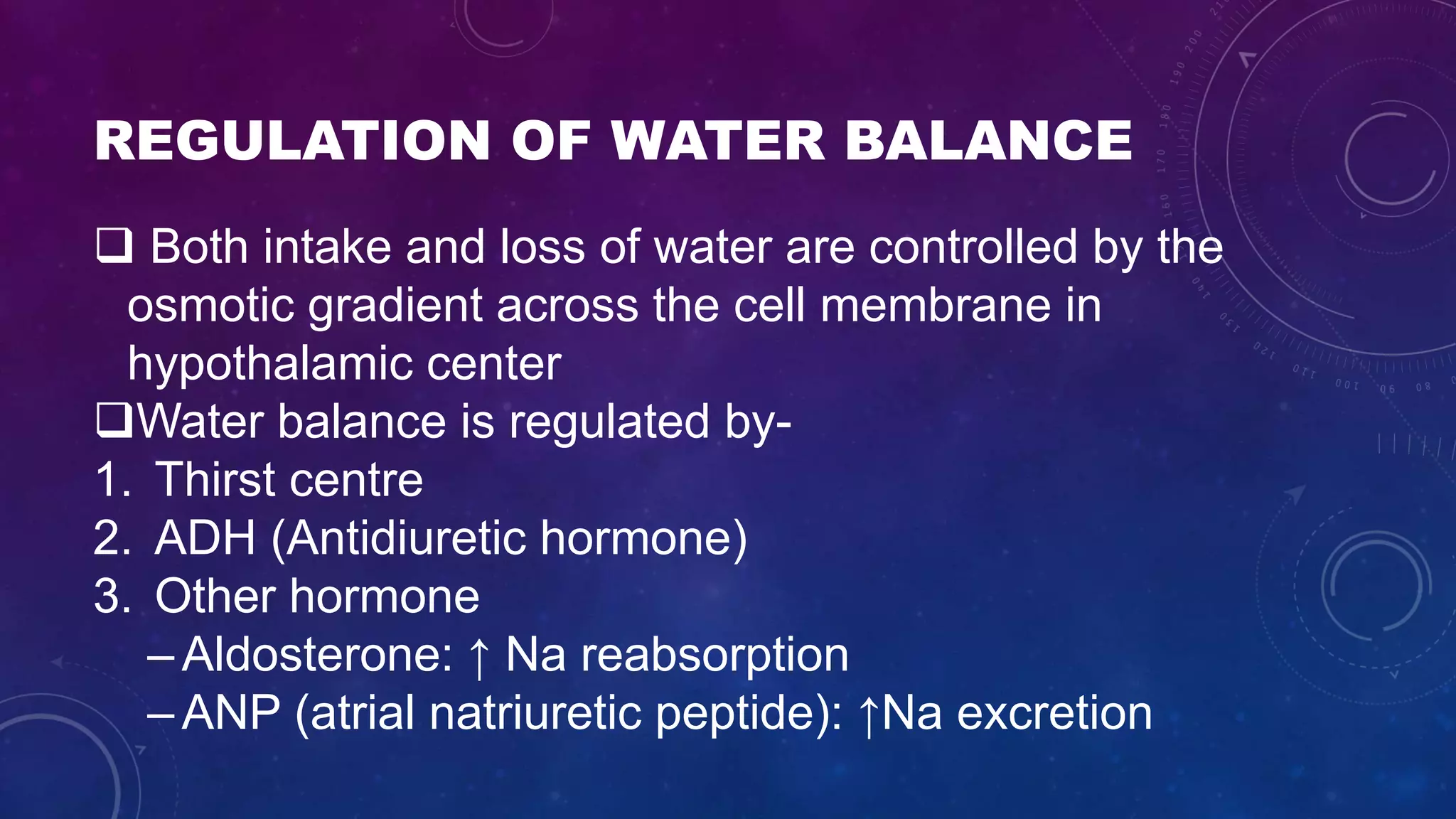 Body fluid homeostasis | PPTX