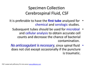 BODY FLUID ANALYSIS FOR CELLULAR COMPOSITION: PROPOSED GUIDELINES | PDF