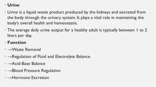 Body fluid and their functions in the body | PPT