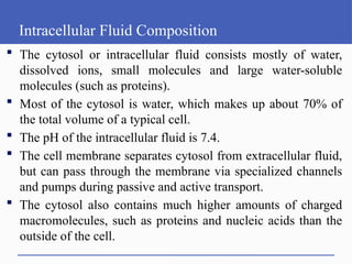 Body fluid- Intracellular, Extracellular and Specilized fluids.pptx