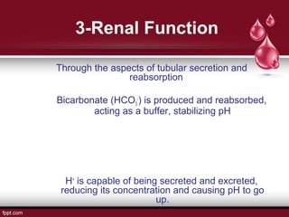 Body fluid and acid base balance | PPT