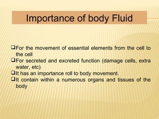 Body fluid and its compartments | PPT