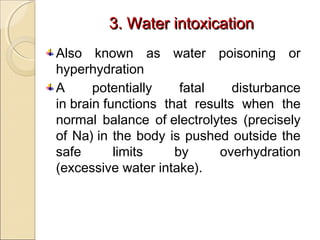 Body fluid compartments, daily water intake and | PPT